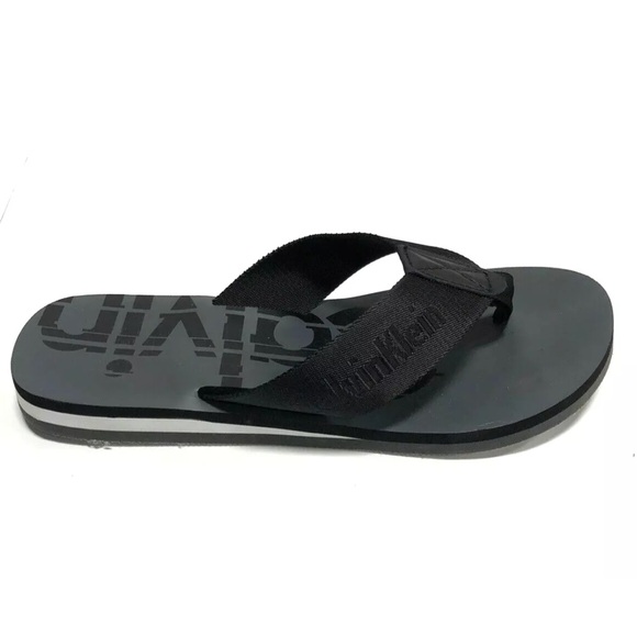 Calvin Klein | Shoes | Calvin Klein Mens Acelin Flip Flop Sandals Black ...